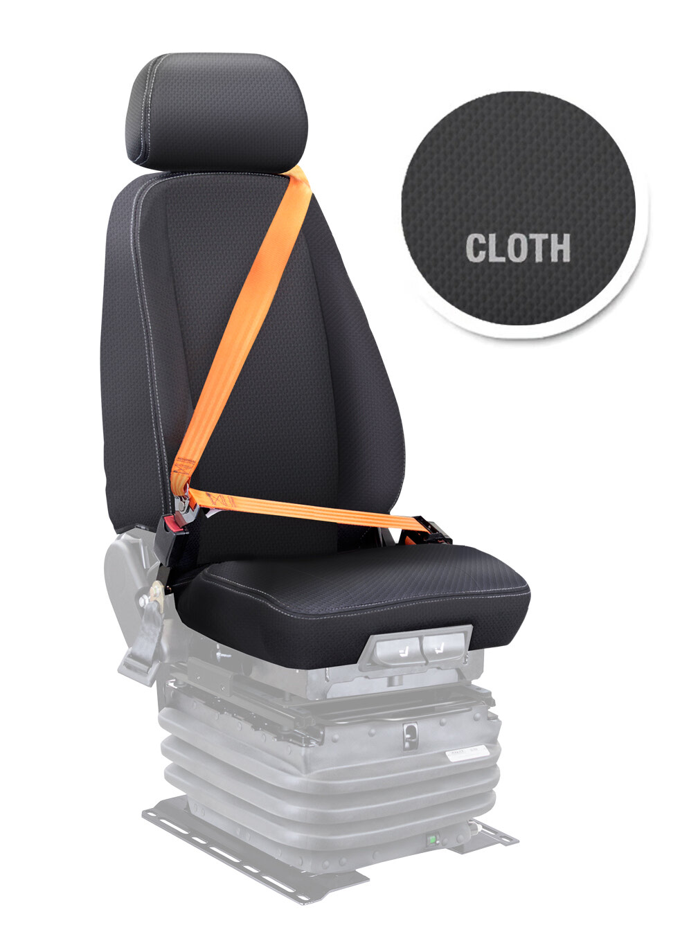 3 or 4 Point Harness Cloth Cover Kit for Equipment Seat
